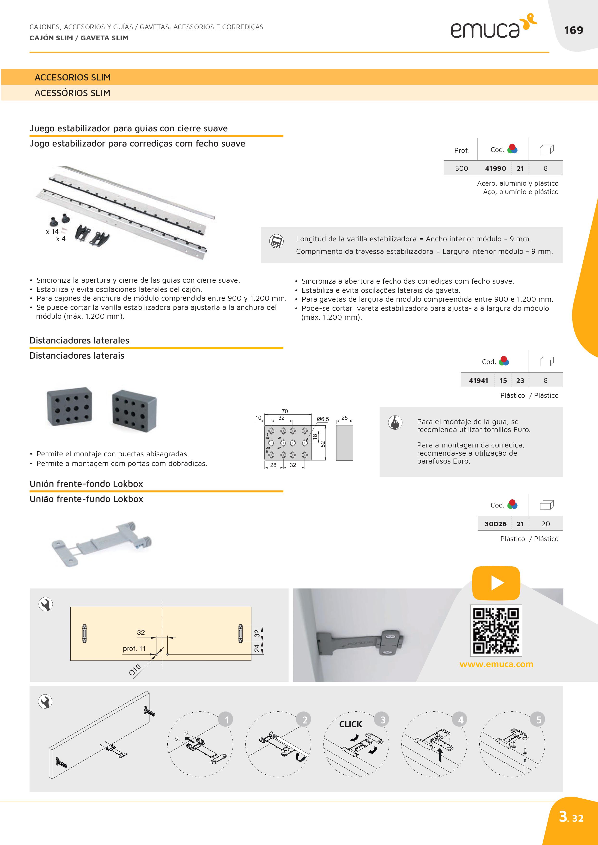 Drawers Technical Catalogue